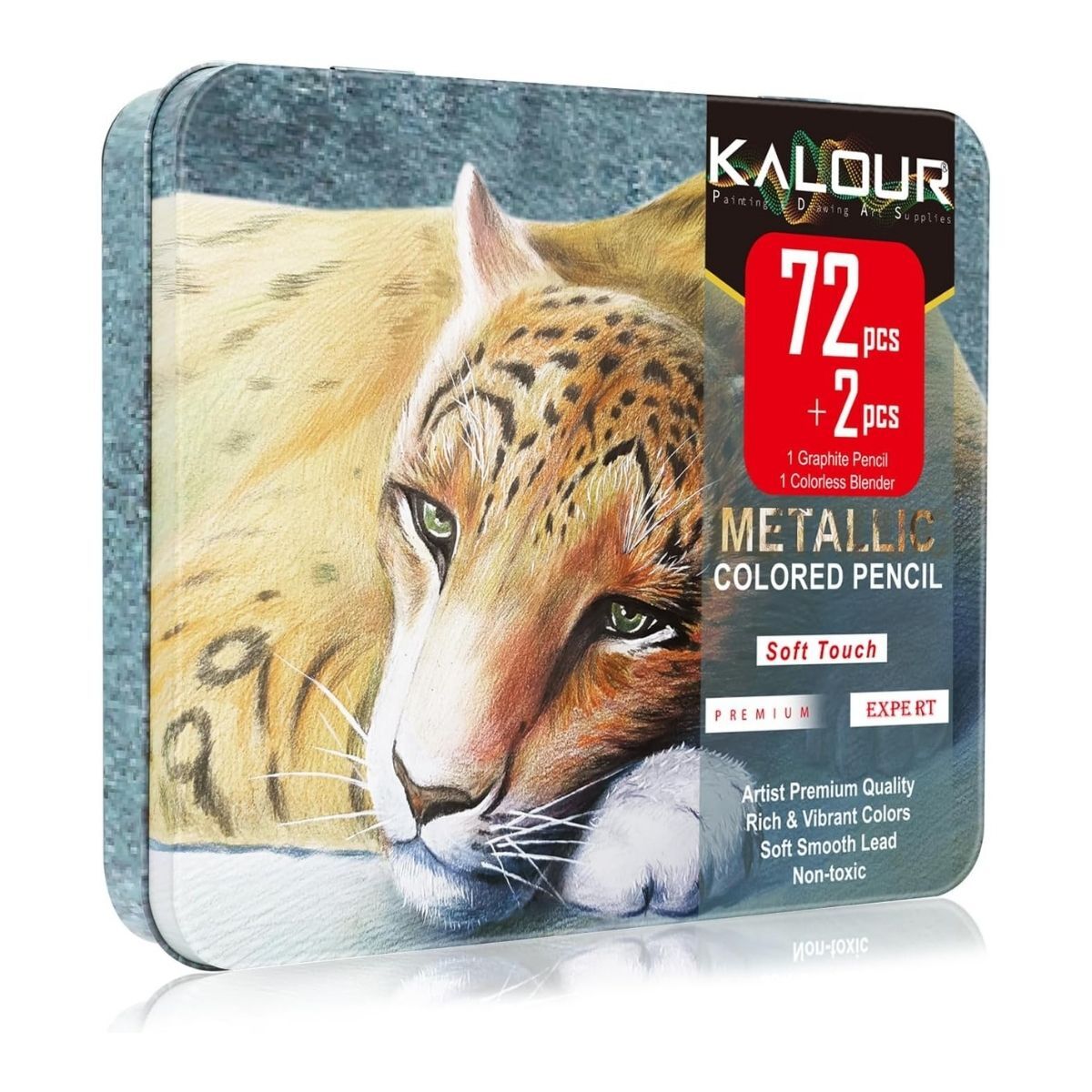 Kalour Kuru Boya Kalem Seti Metal Kutu 72+2li Metalik - 2.500,00 TL ...