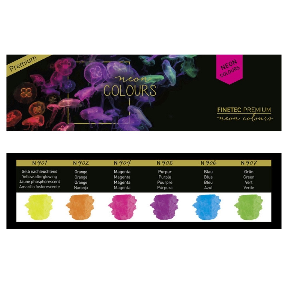 Finetec Pearlescent Sulu Boya Seti Neon 6 Renk FN9000 - 1.100,00 TL ...