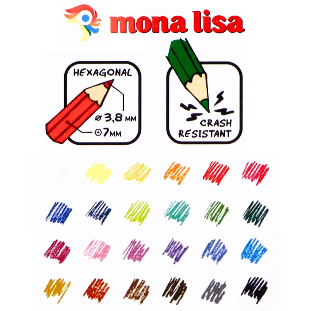 Mona Lisa Kuru Boya Seti Metal Kutu 24'lü - 1.050,00 TL | Hakikat Kırtasiye