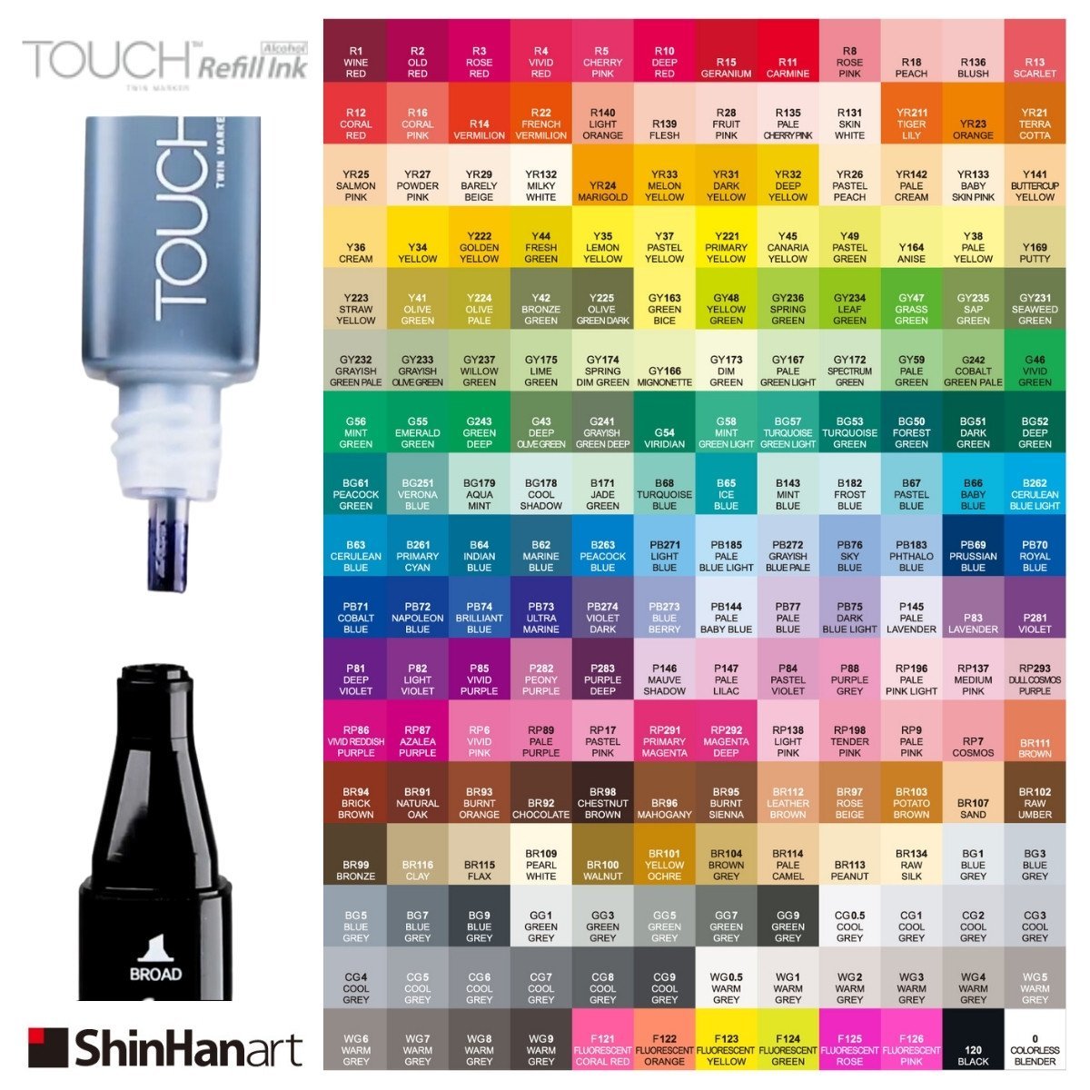 Shinhanart Touch Ink Alkol Bazlı Mürekkep 20ml RP89 Pale Purple - 230 ...