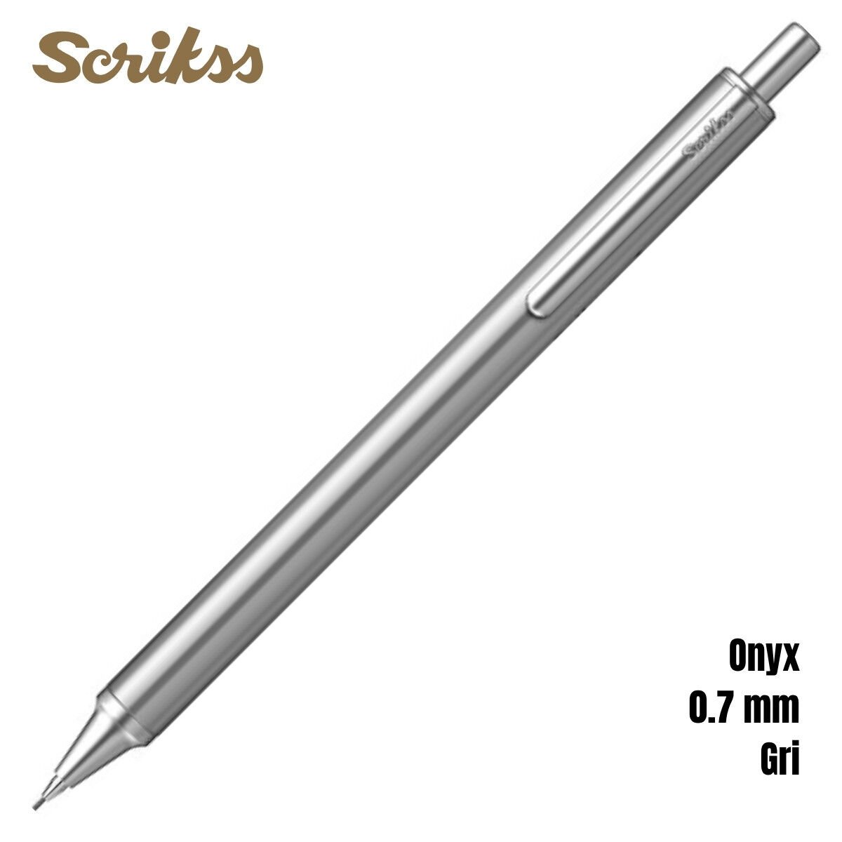 Scrikss Versatil Kalem Onyx 0.7mm Gri - 99,00 TL | Hakikat Kırtasiye